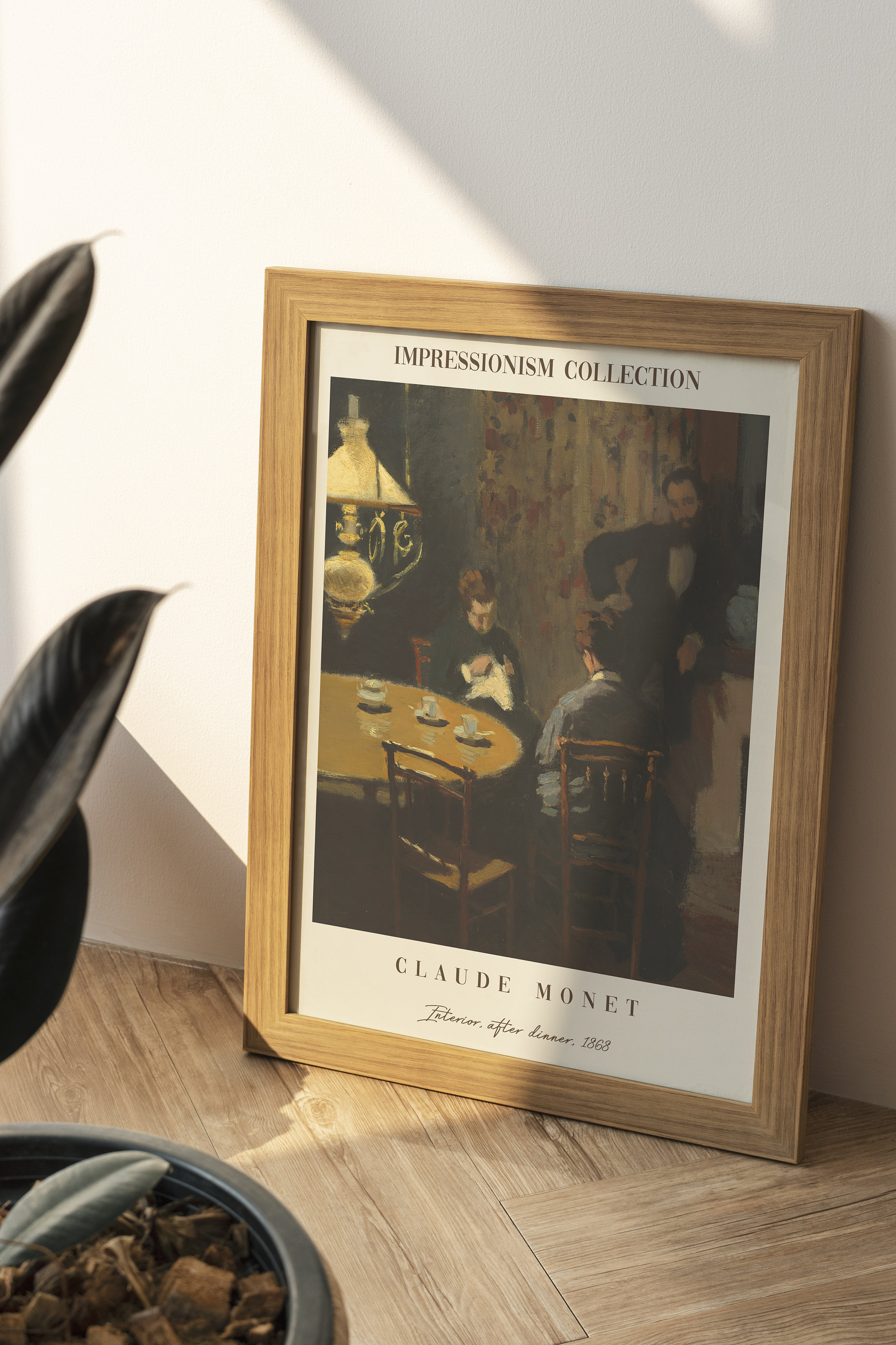 Claude Monet Exhibition Poster | Interior, After Dinner | Monet Wall ...