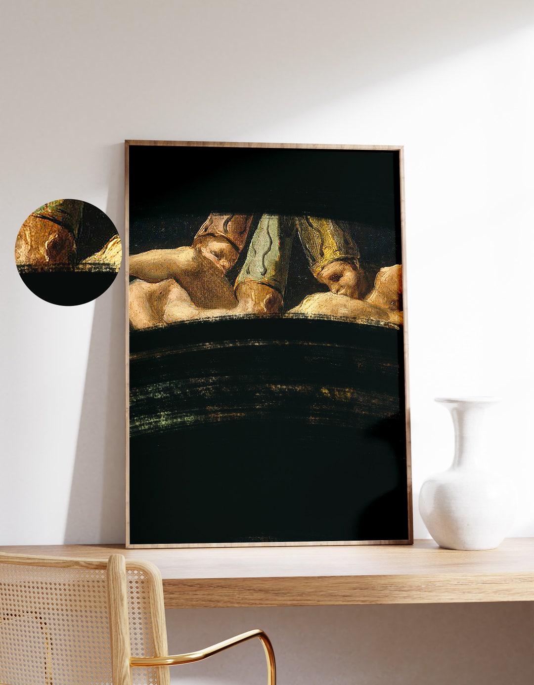Francisco Goya Art Poster Witches Flight Gothic Print Witches Wall Art ...