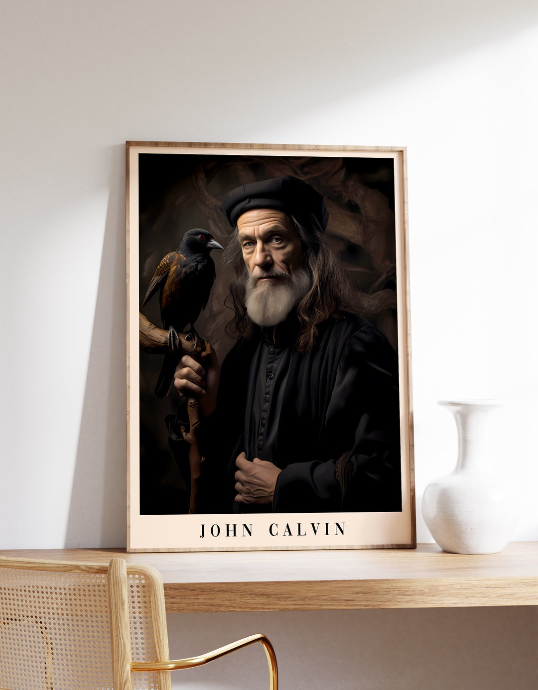 John Calvin | John Calvin Poster | Vintage Art | Antique Decor | Modern ...