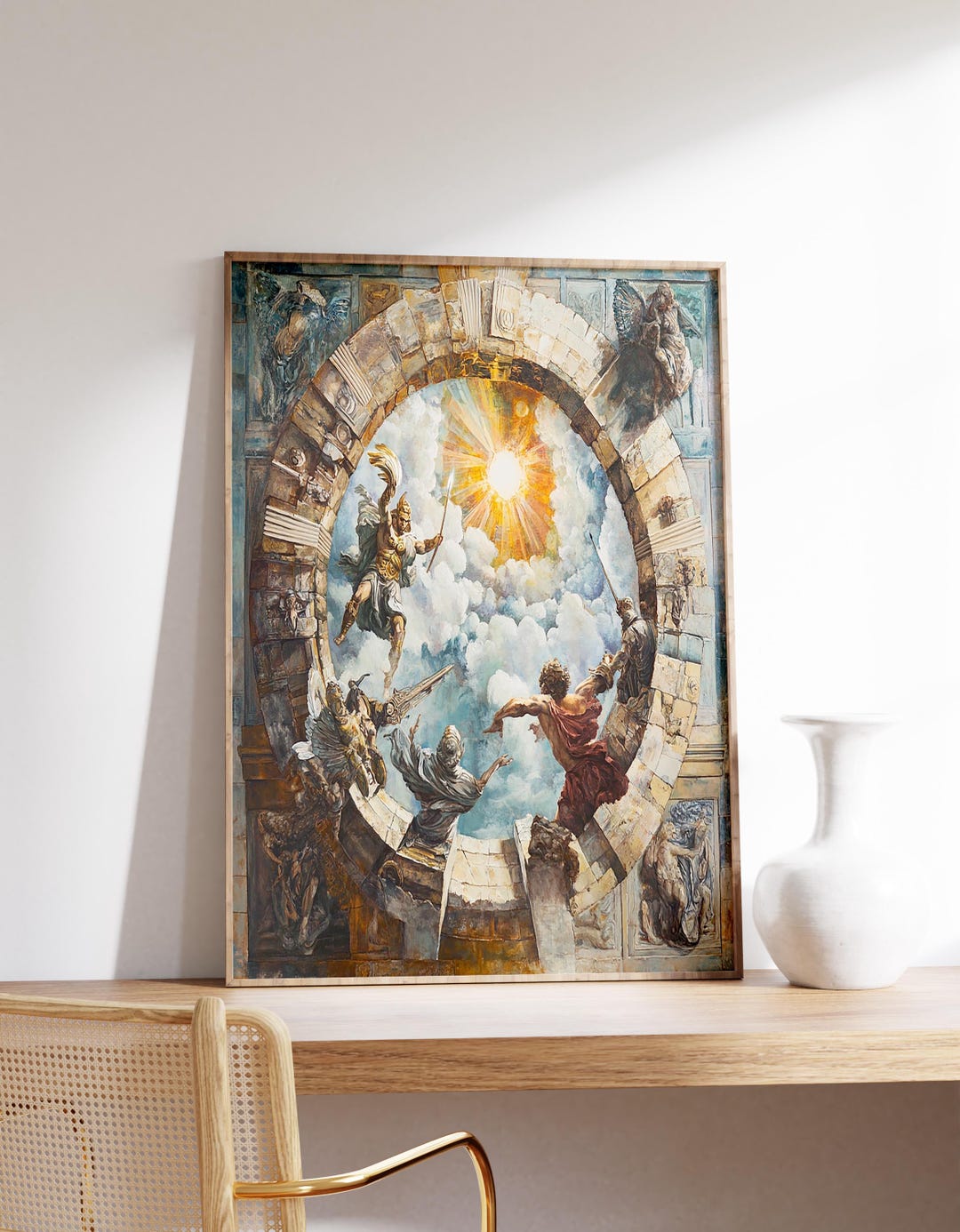 Greek Mythology Oil Painting | Ares Medusa Apollo | Ancient Greek Art ...