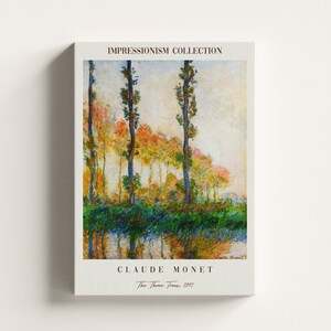 Claude Monet Poster | the Three Trees | Monet Wall Art | Monet Print ...