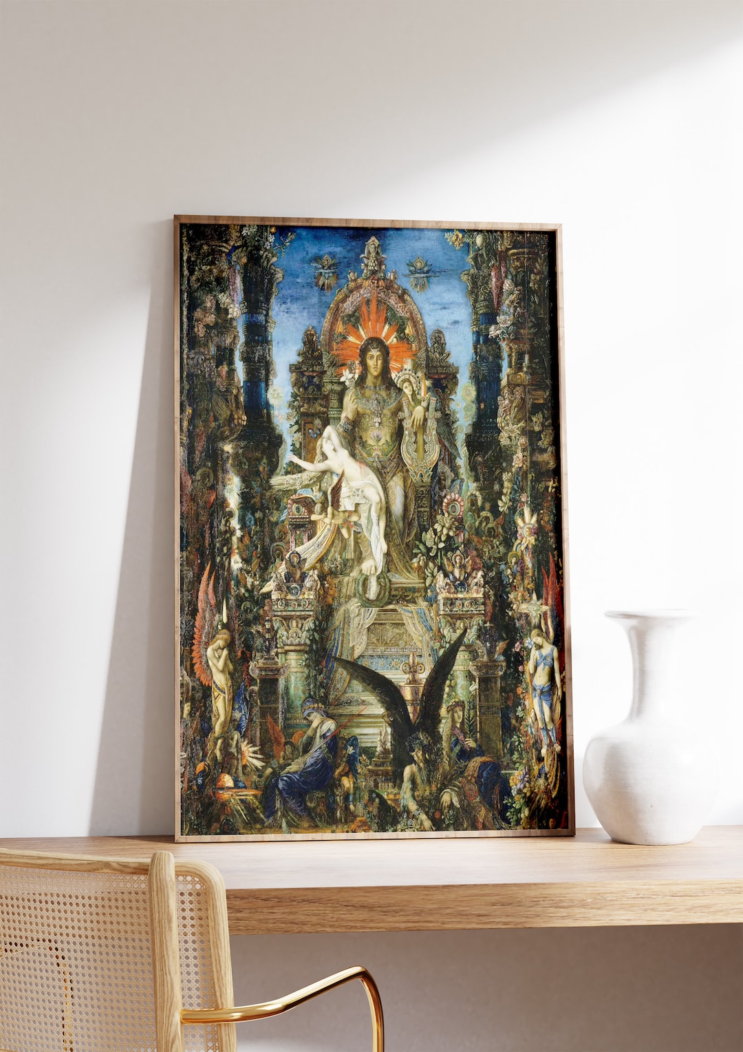 Jupiter and Semele by Gustave Moreau | Vintage Painting Print ...