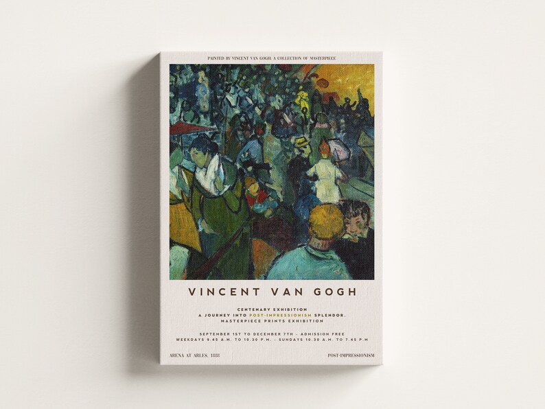 Van Gogh Poster | Arena at Arles | Exhibition Poster | Van Gogh ...