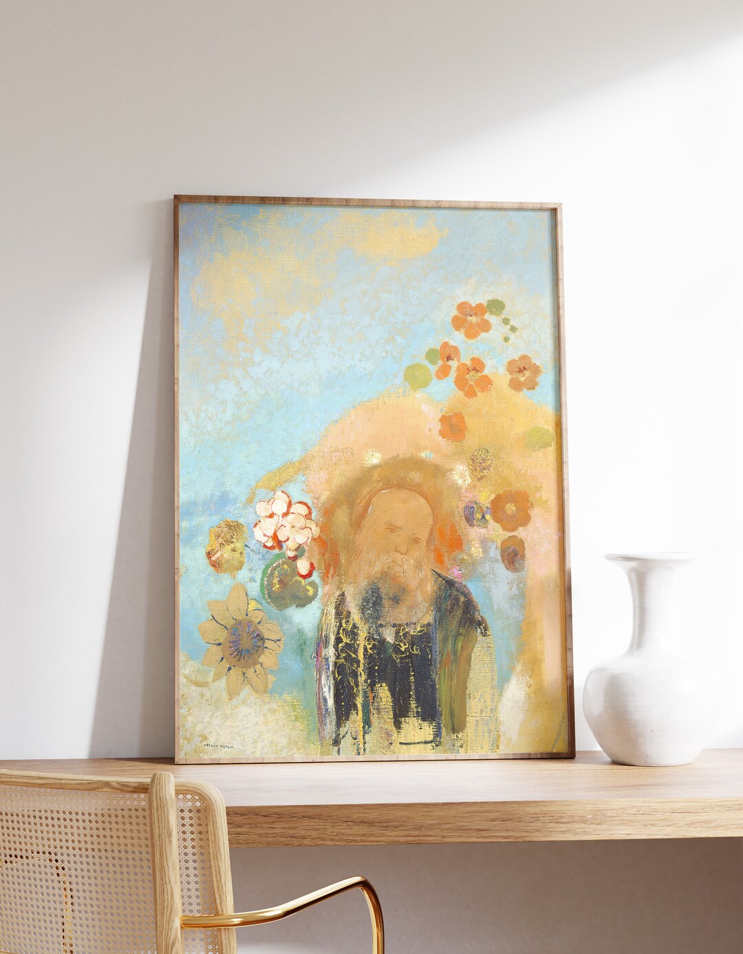 Odilon Redon - Evocation of Roussel (1912) | Vintage Poster, Antique ...