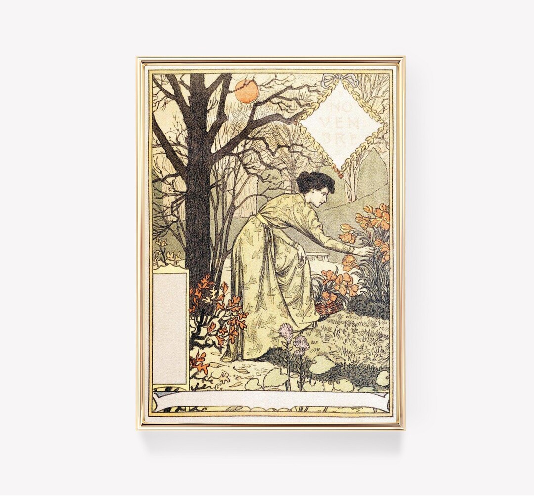 Émile-antoine Bayard | November Print | the Months Art | Vintage ...