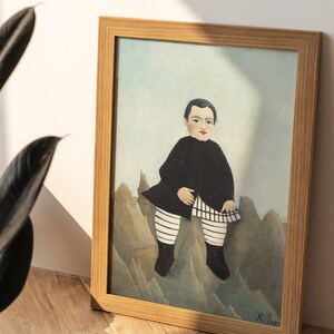 Henri Rousseau - Boy on the Rocks (1895) - Classic Painting Photo ...