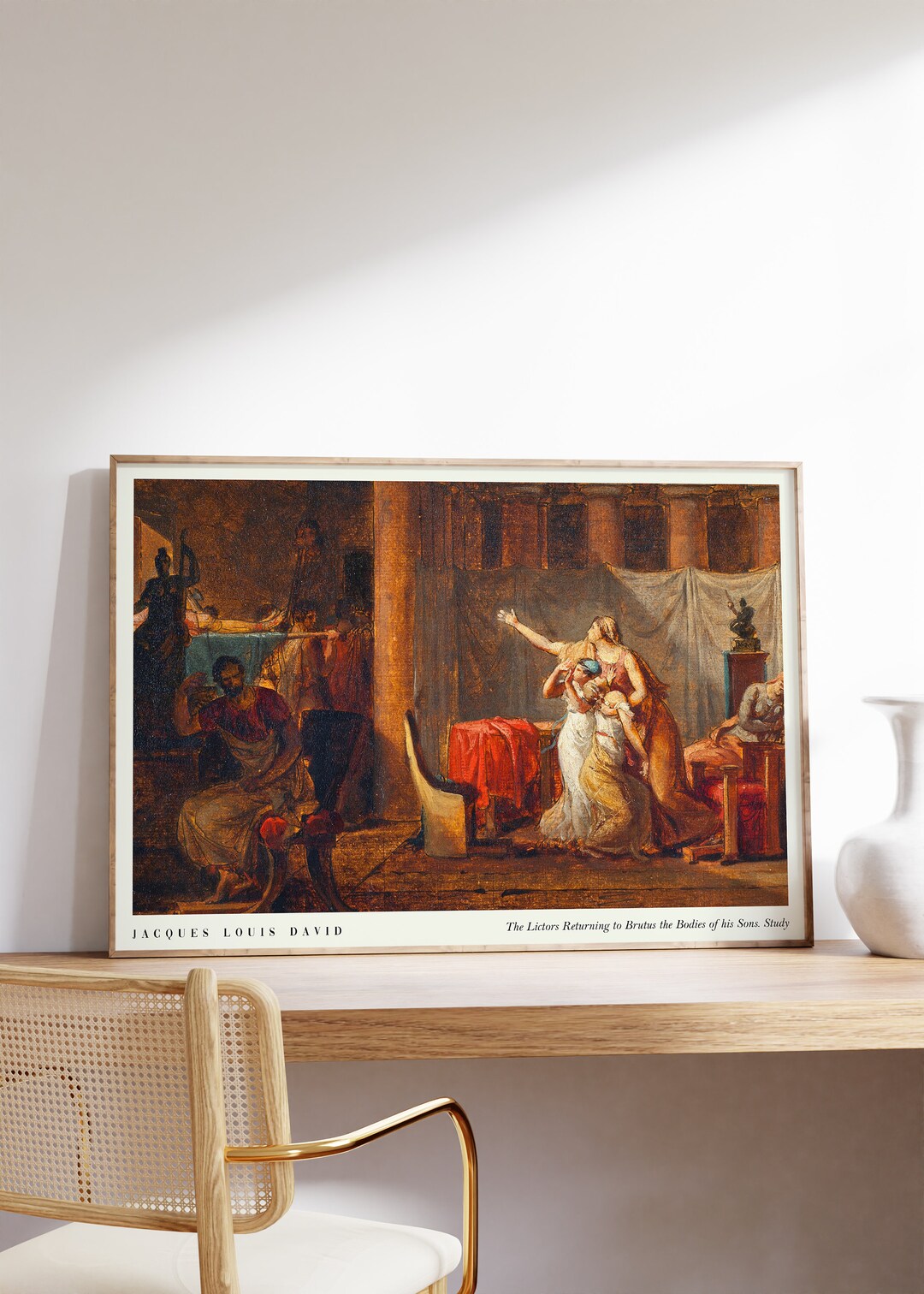Jacques Louis David Art Print the Lictors Returning to - Etsy