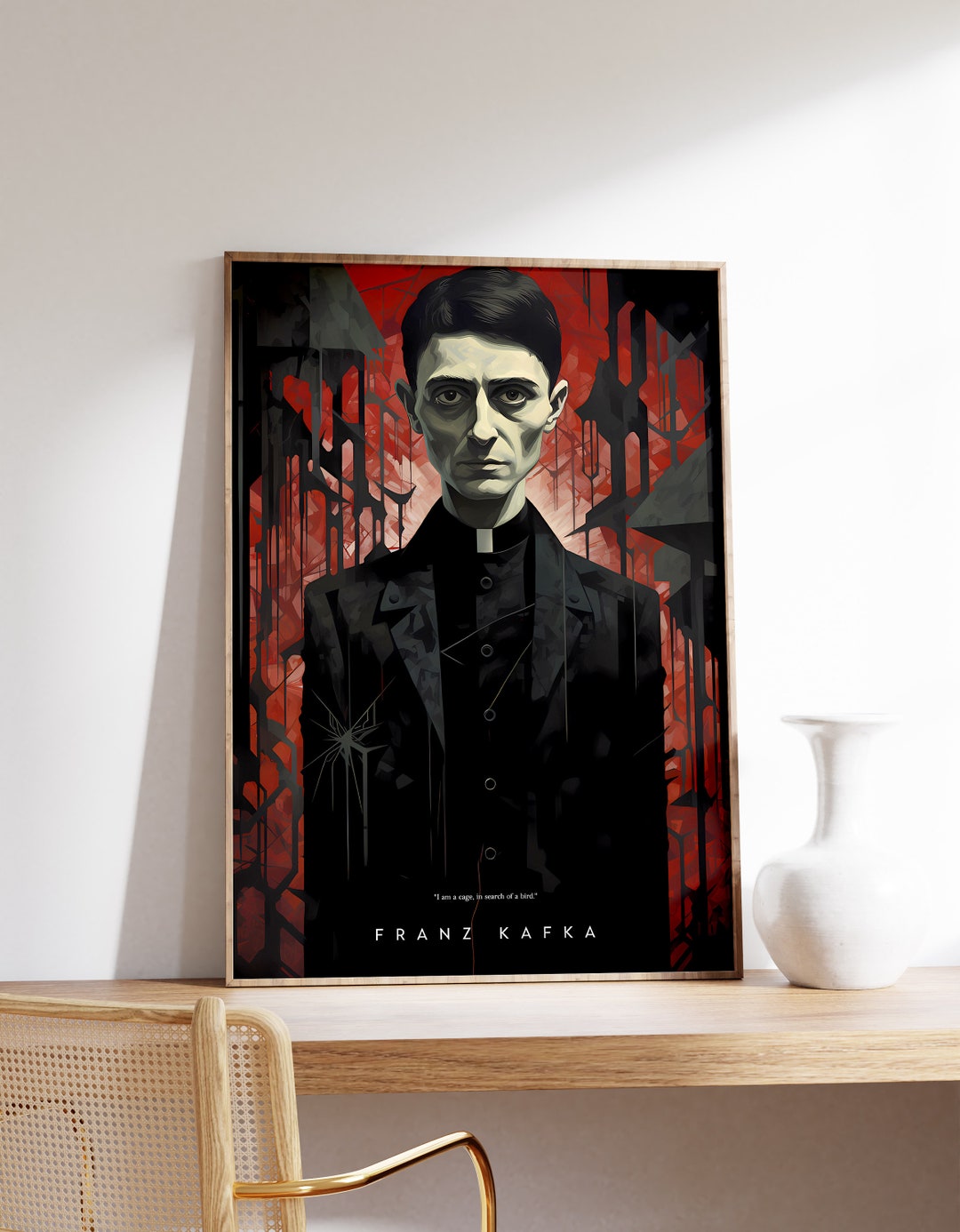 Franz Kafka Poster | Philosopher Print | Bookworm Gift | Quote Decor ...