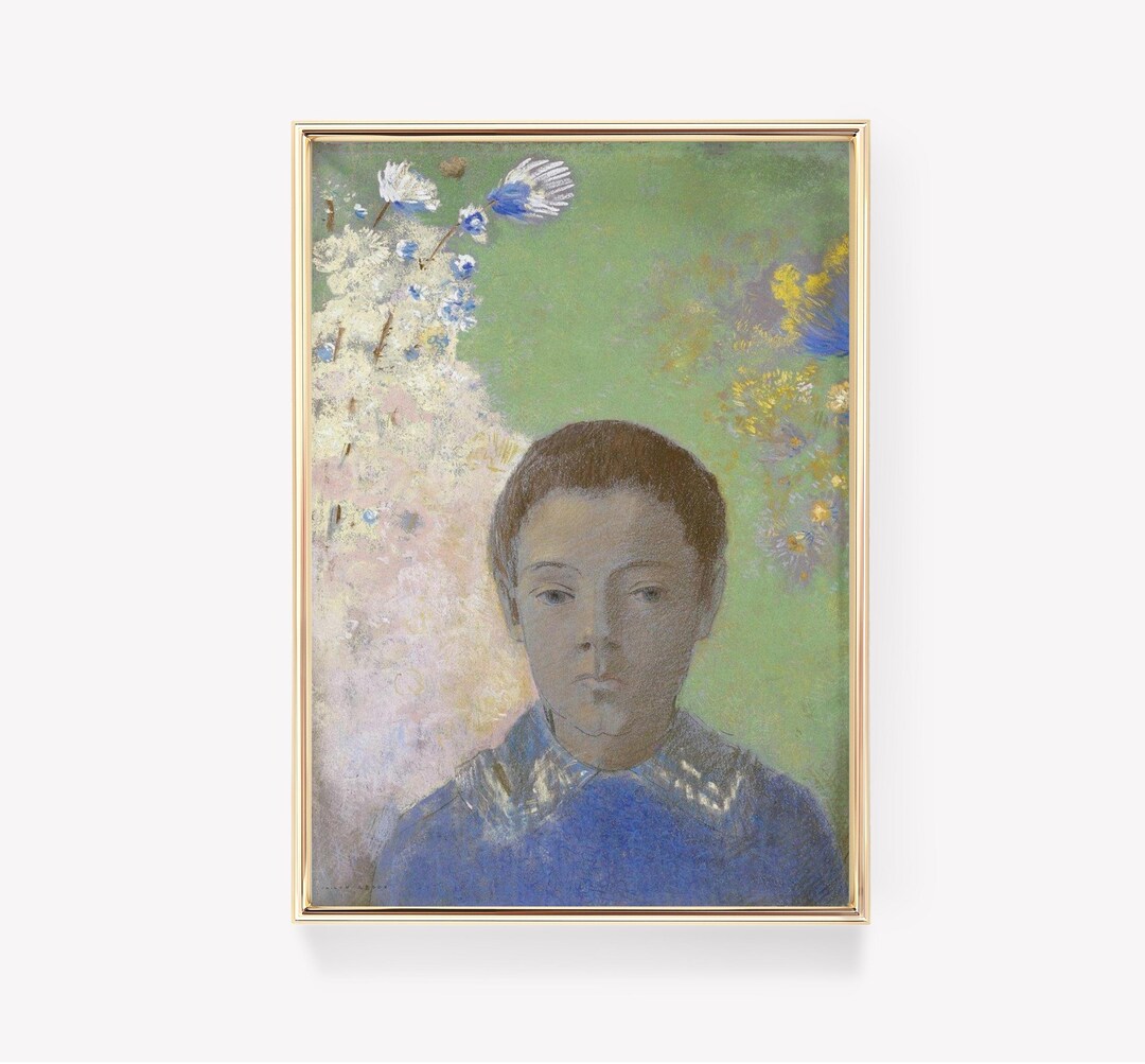 Violette Heymann Portrait | Vintage Painting | Odilon Redon Print ...