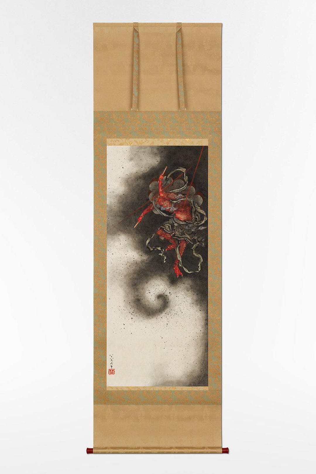 Fujio Yoshida Wind God | Japanese Art Print | Vintage Painting ...