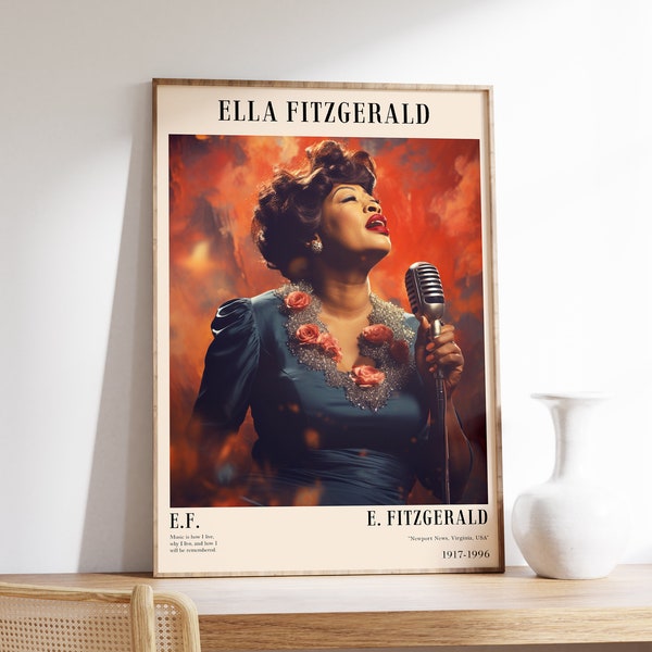 Ella Fitzgerald Art - Etsy