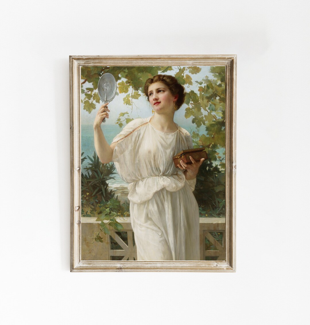 Guillaume Seignac - Admiring Beauty | Vintage Poster | Woman Portrait ...