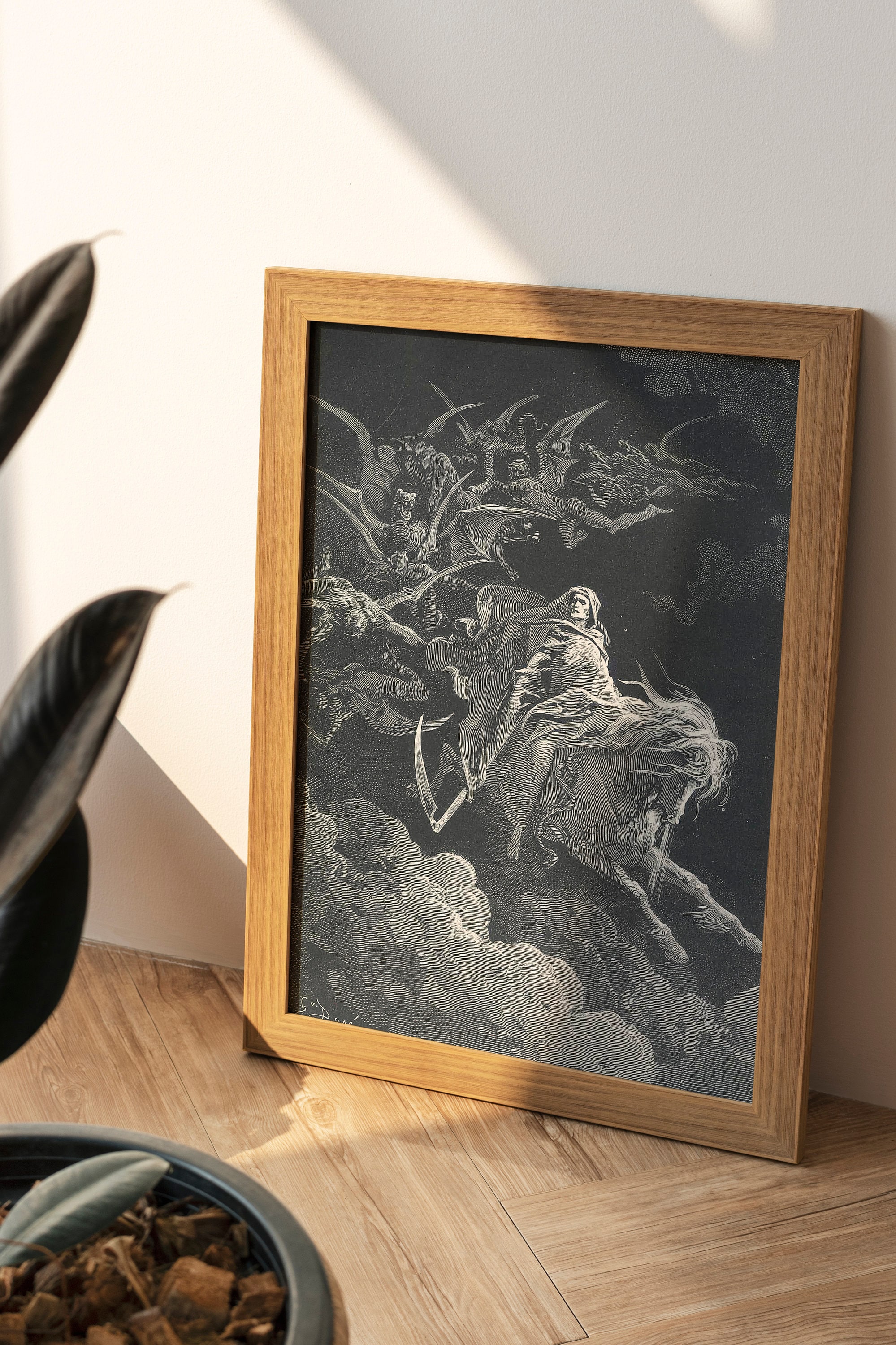 The Vision of Death Gustave Dore Print Wall Art Dante | Etsy