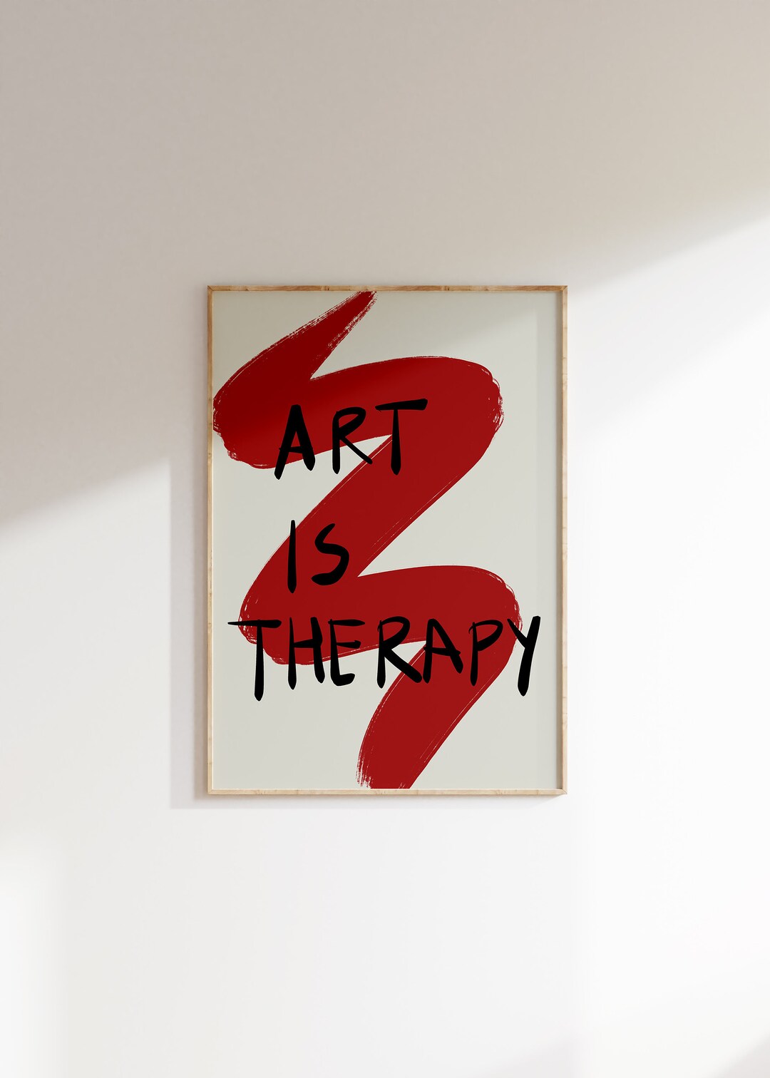 Art Therapy Poster | Self Love Poster | Inspirational Wall Art ...
