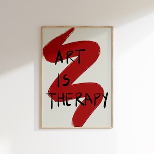 Art Therapy Poster | Self Love Poster | Inspirational Wall Art ...