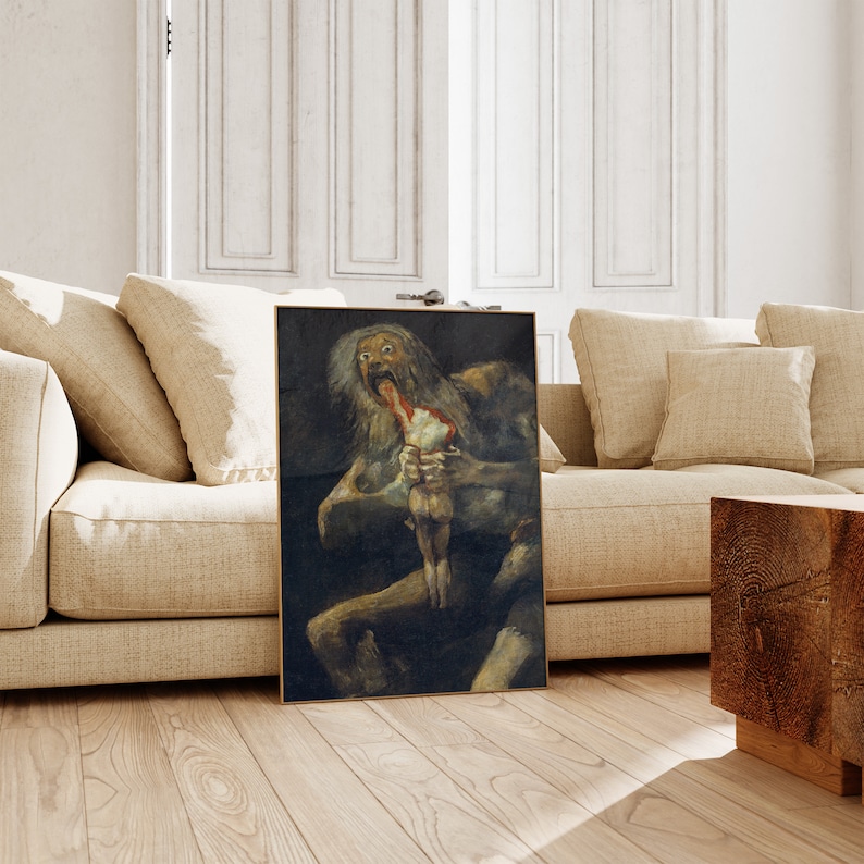 Francisco Goya - Saturn Devouring His Son (1823) - Gothic Painting ...