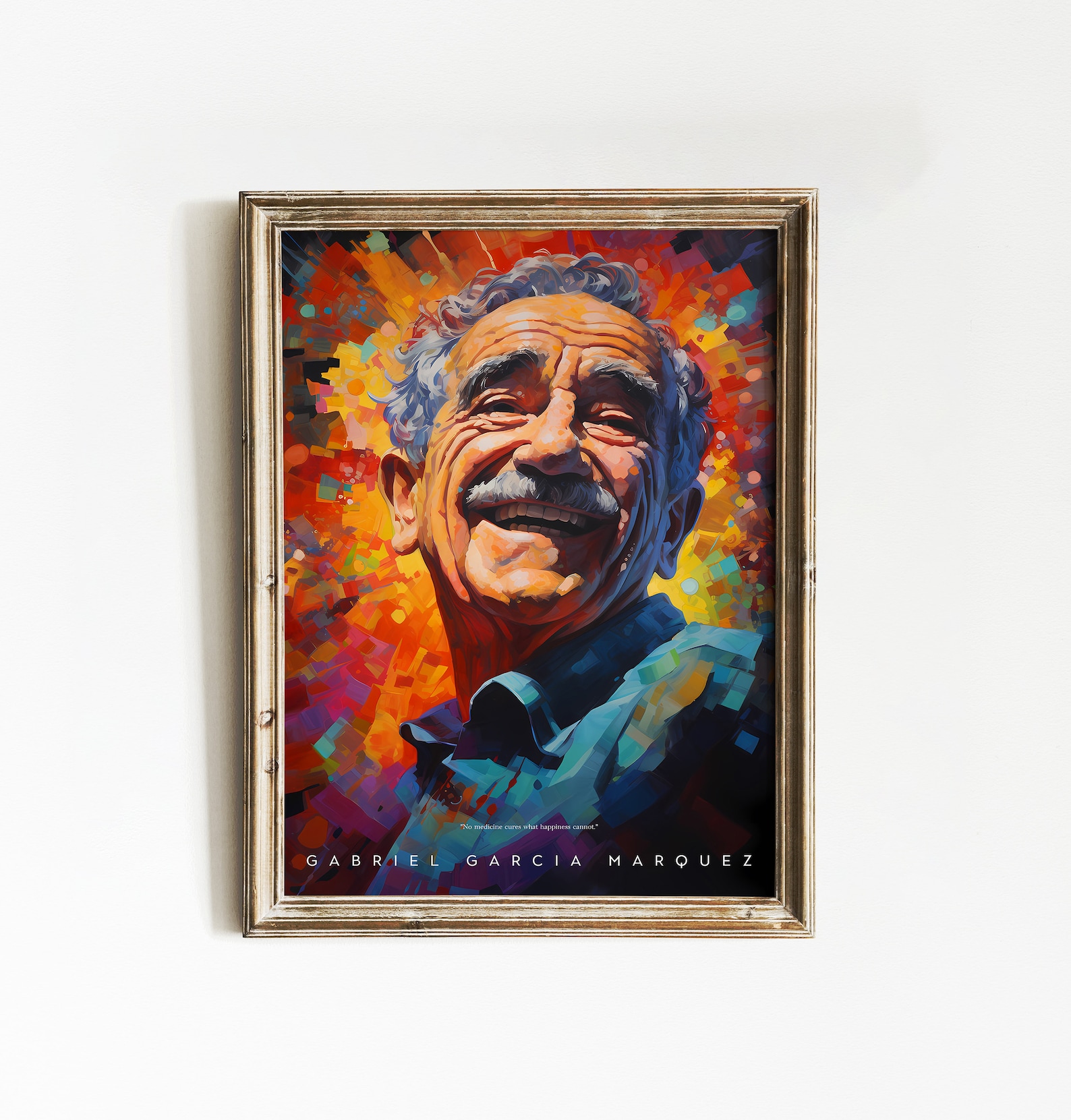 Gabriel Garcia Marquez Poster | Philosopher Print | Bookworm Gift ...