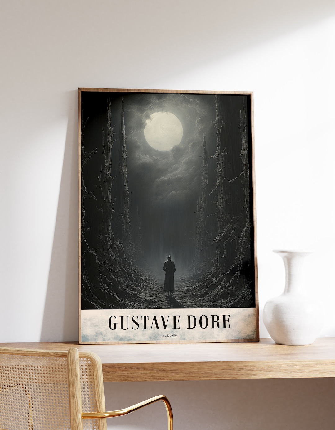 Dark Moon Art | Gustave Dore | Gothic Wall Art | Aesthetic Wall Art ...