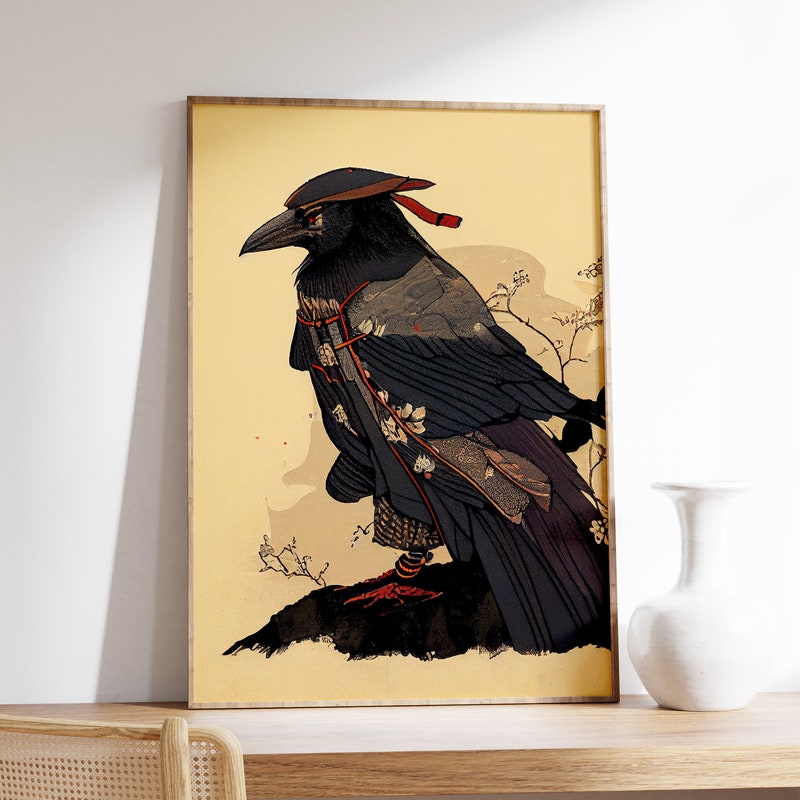 Crow Wall Art - Etsy