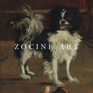 Edouard Manet - Tama, the Japanese Dog (1875) | Dog Painting, Dog ...
