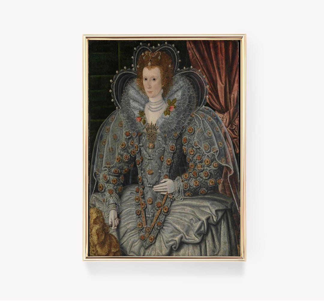 The Ditchley Portrait | Elizabeth I Print | Royal Portrait Print ...