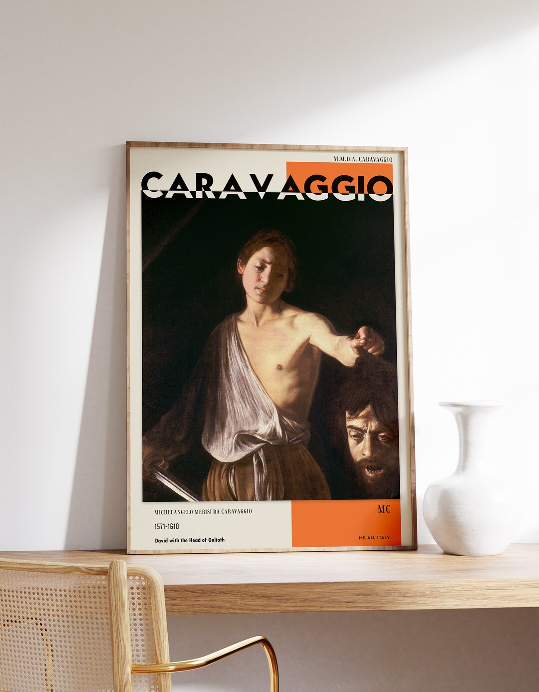 Caravaggio Print | Exhibition Poster | Renaissance Poster | Modern Wall ...