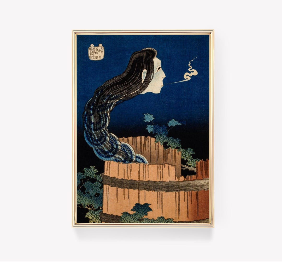 Katsushika Hokusai Art | Ghost of Oiwa Print | Japanese Ukiyo-e ...