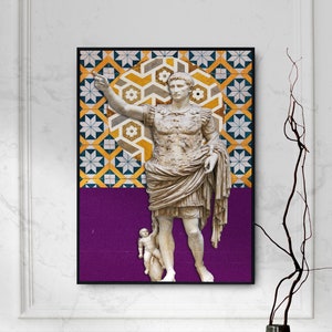 Augustus Caesar Poster Roman Emperor First Emperor of Rome Print ...