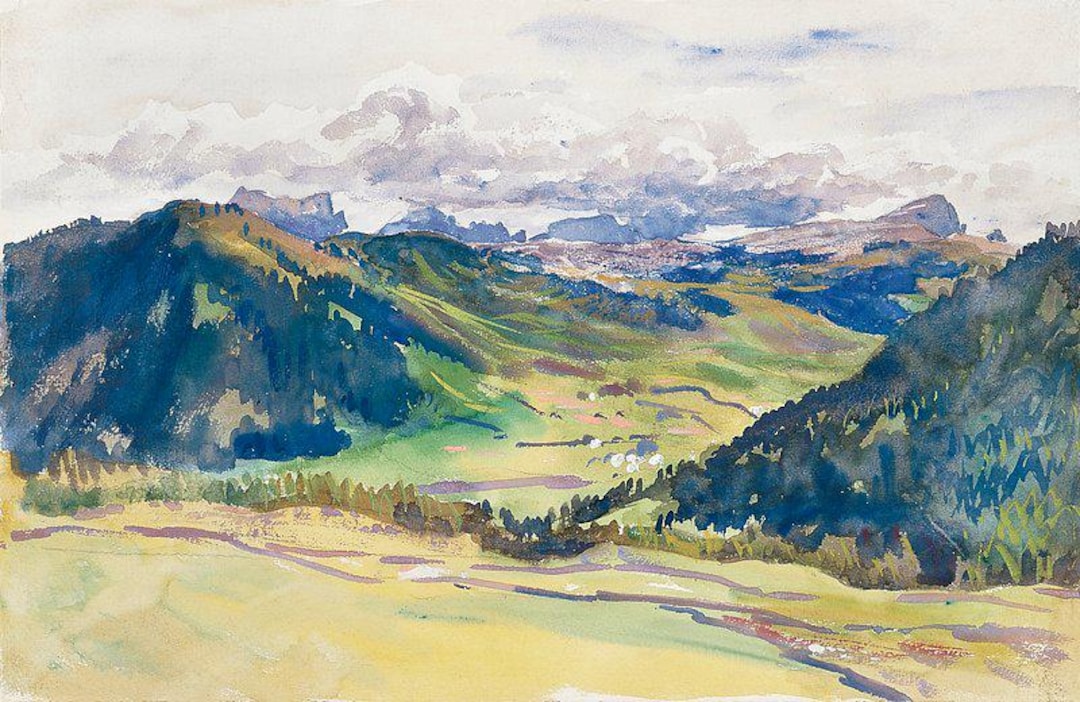 John Singer Sargent | Simplon Pass | the Lesson | 1911 Painting ...