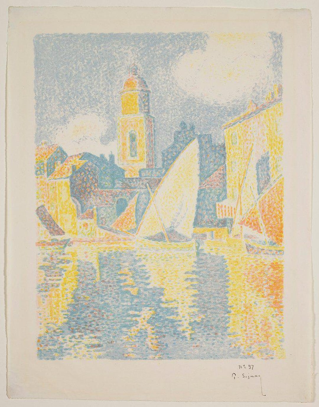 Saint-tropez Art | Vintage Seaside Print | Paul Signac Painting | 1897 ...