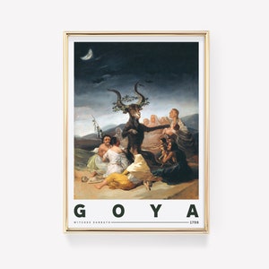 Witches Sabbath by Francisco Goya | Gothic Art Print | Witches Wall Art ...