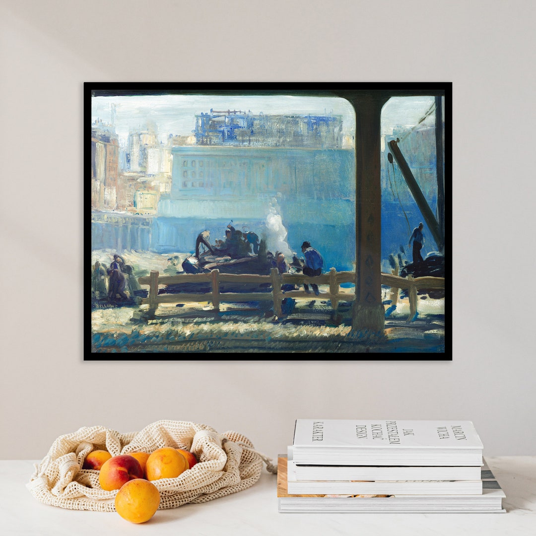 George Bellows - Blue Morning (1909) - Classic Painting Photo Poster ...