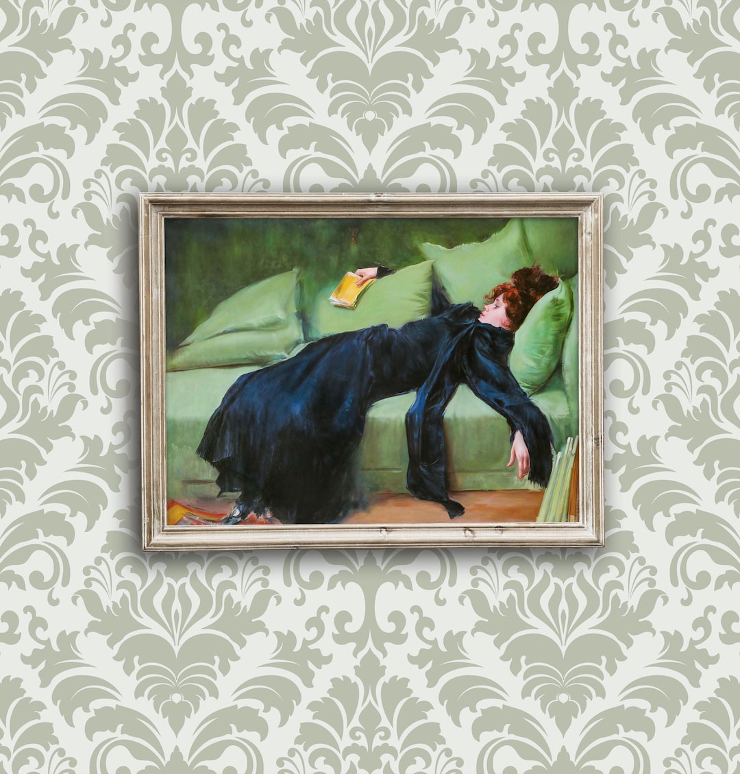 Decadent Young Woman | Vintage Painting | Art Prints | After the Dance ...