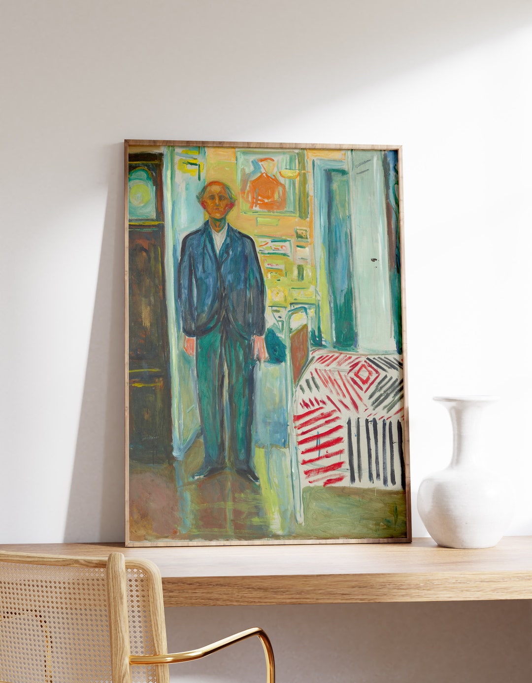 Edvard Munch Prints | Self-portrait (1940–1943) | Vintage Painting ...