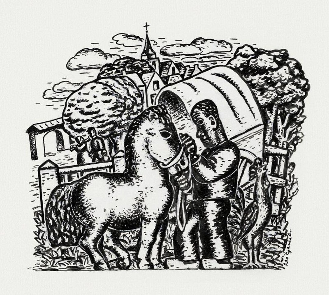 Fernand Léger Print | Vintage Groom Art | Léger Illustration | Vintage ...