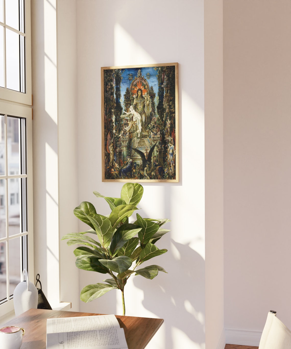Jupiter and Semele by Gustave Moreau | Vintage Painting Print ...