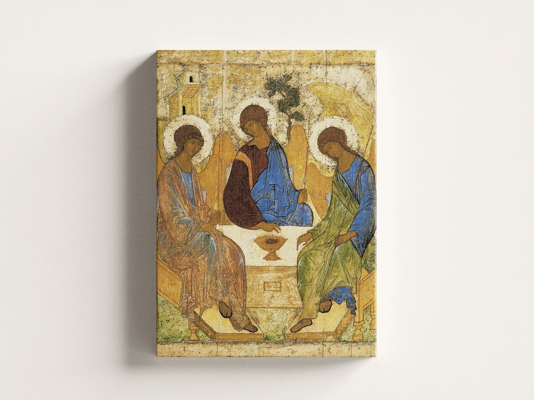 Premium Canvas | Andrei Rublev - Trinity Three Icons (1425) | Vintage ...