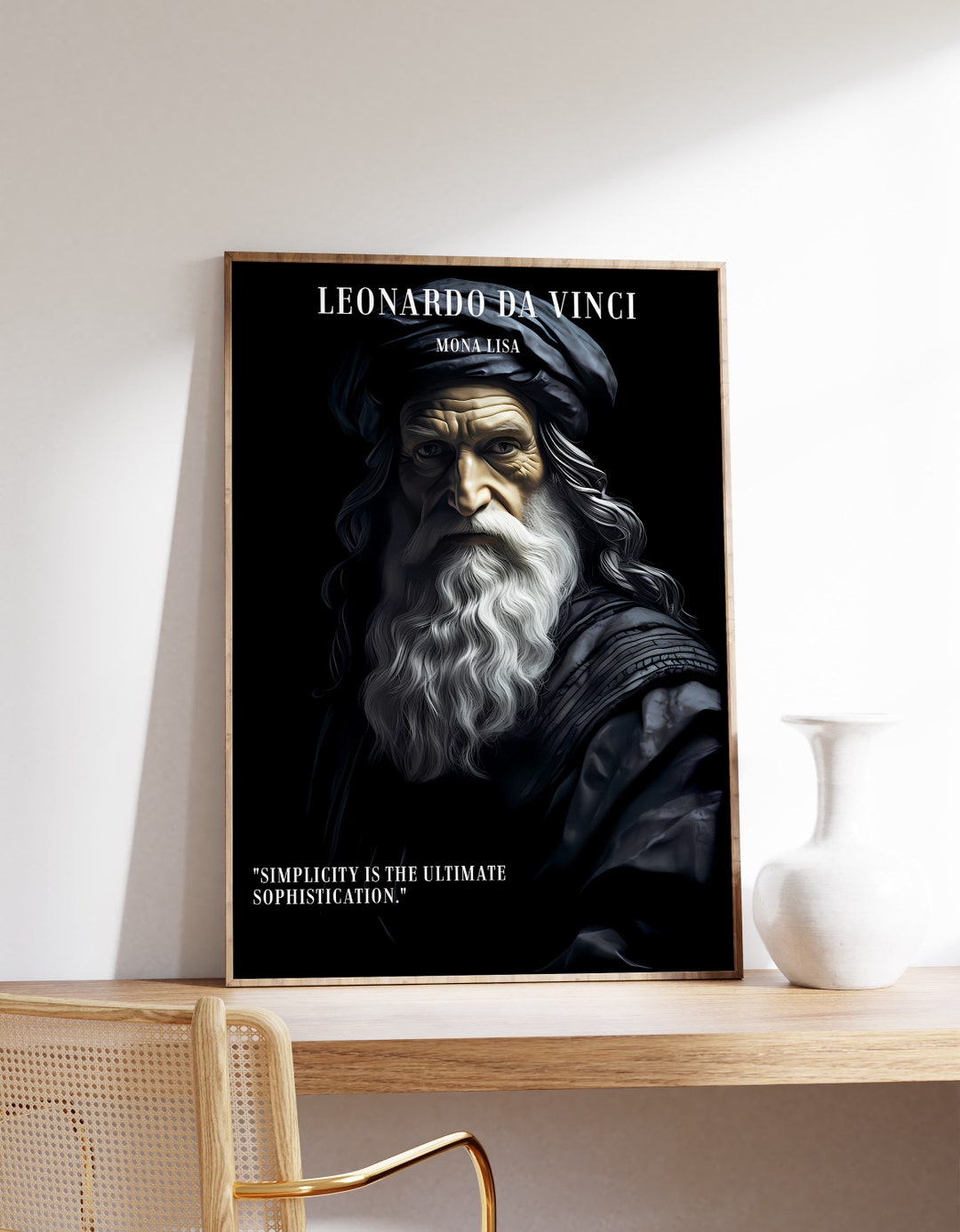 Leonardo Da Vinci Print | Leonardo Da Vinci | Vintage Wall Art ...
