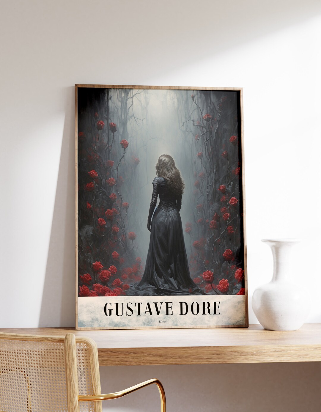 Roses Art | Gustave Dore | Gothic Wall Art | Aesthetic Wall Art ...