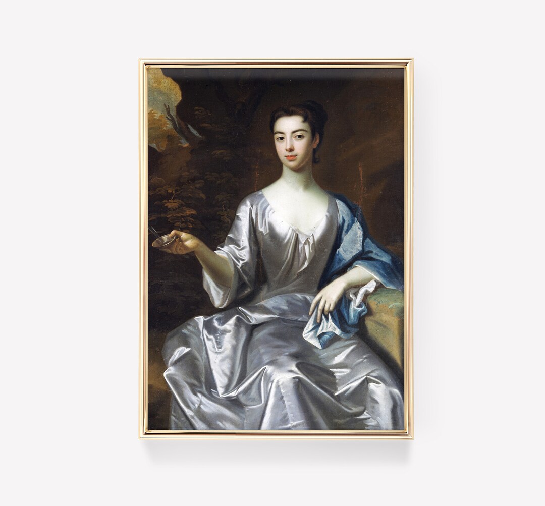 Godfrey Kneller - Maria Taylor Byrd (1700) | Vintage Poster | Baroque ...