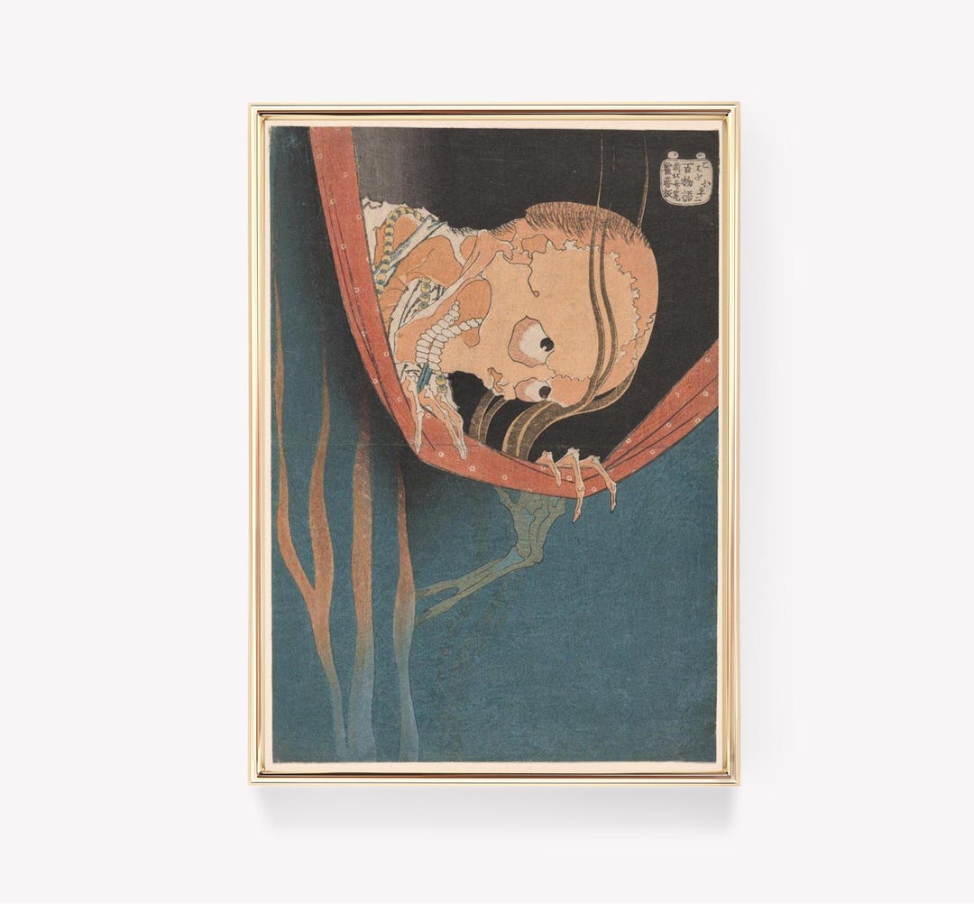 Utagawa Kuniyoshi | Japanese Print | Skeleton Spectre Art | Vintage ...
