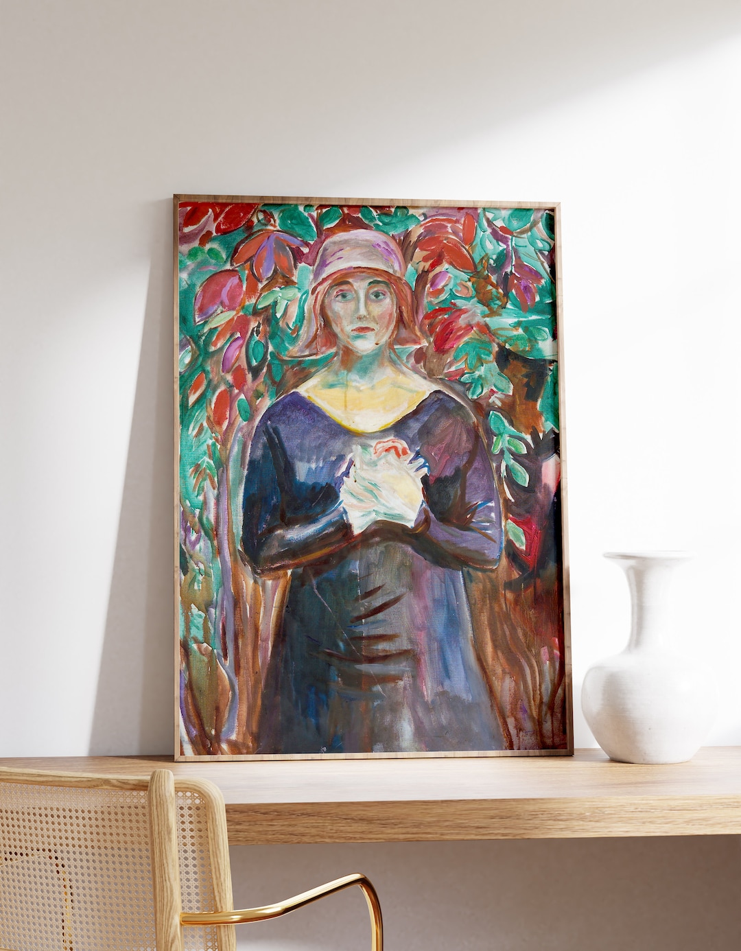 Edvard Munch Prints | Model in the Garden (1930) | Vintage Painting ...