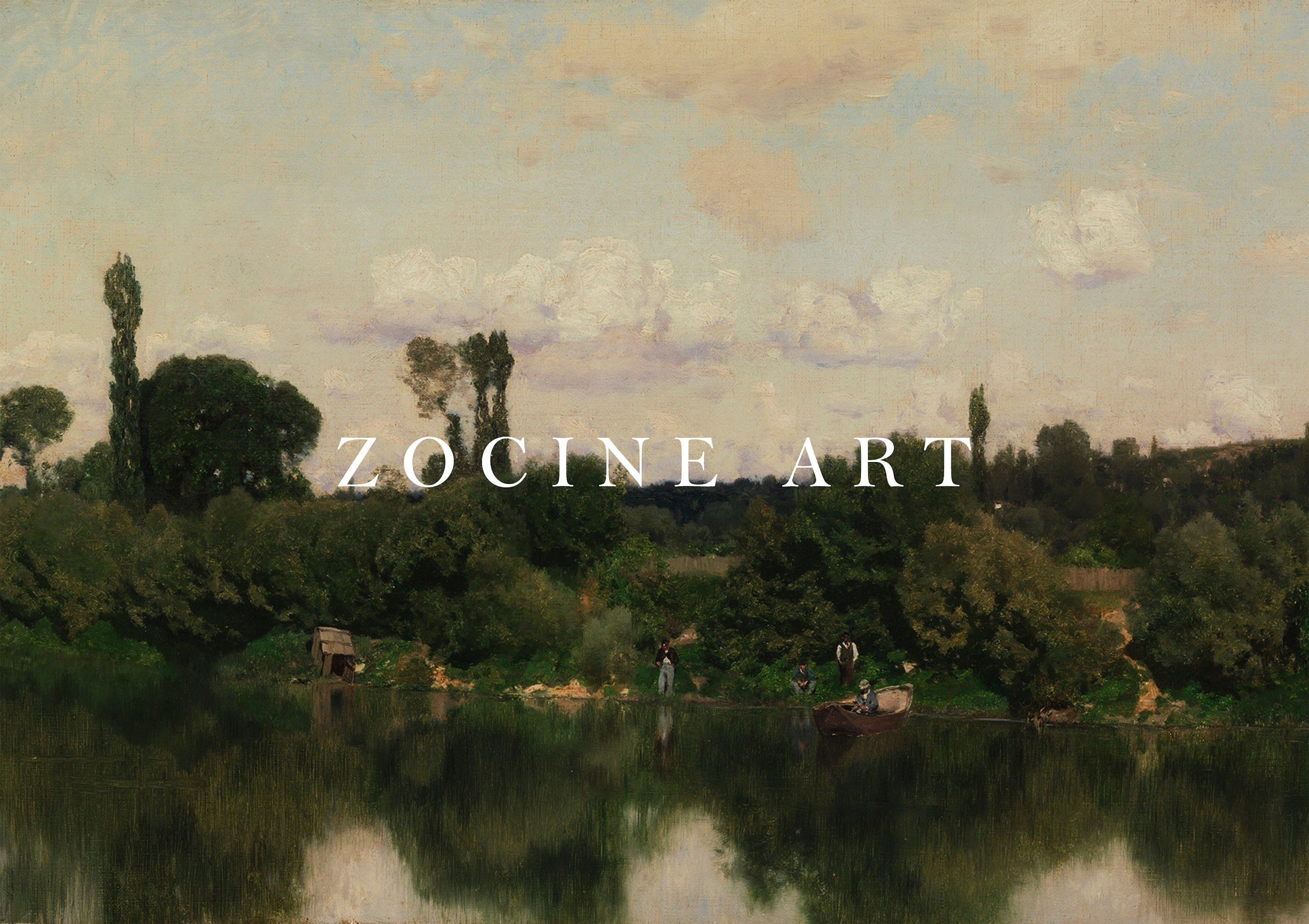 Martin Rico Y Ortega on the Seine 1869 Lake Landscape - Etsy