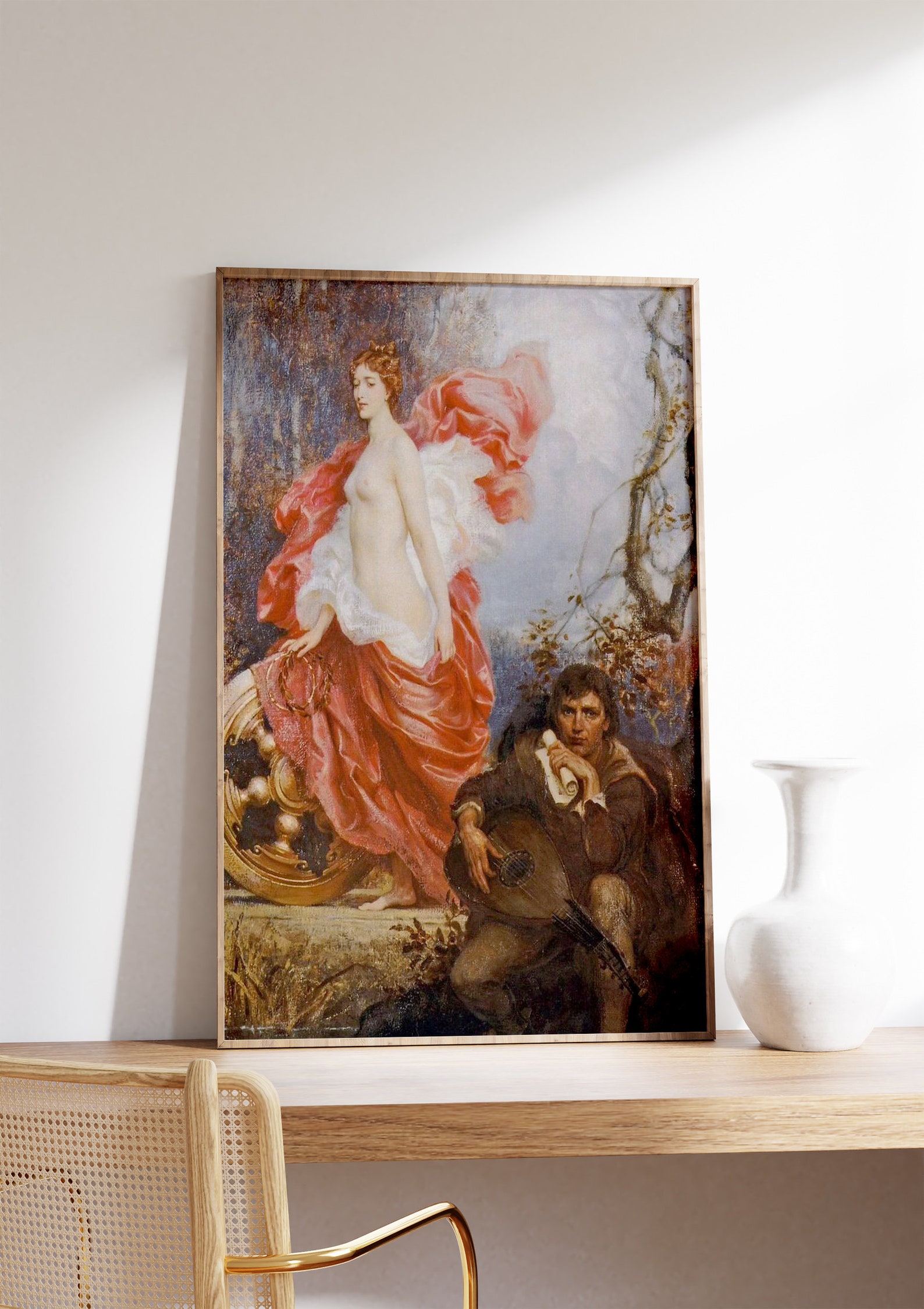 Art and the Jade by Herbert James Draper | Vintage Painting Print ...