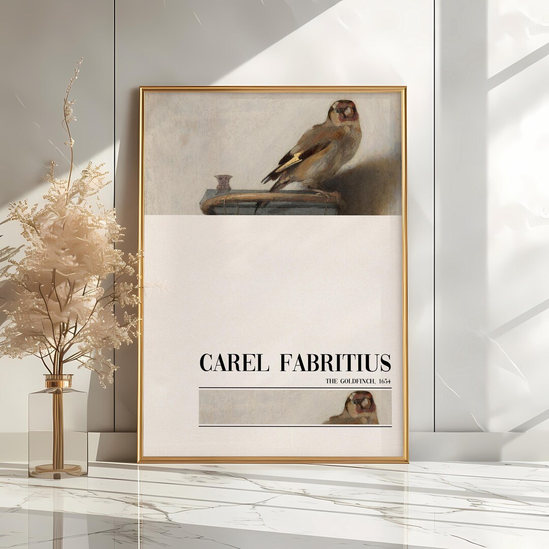 Carel Fabritius - the Goldfinch (1654) | Exhibition Poster, Wall Art ...