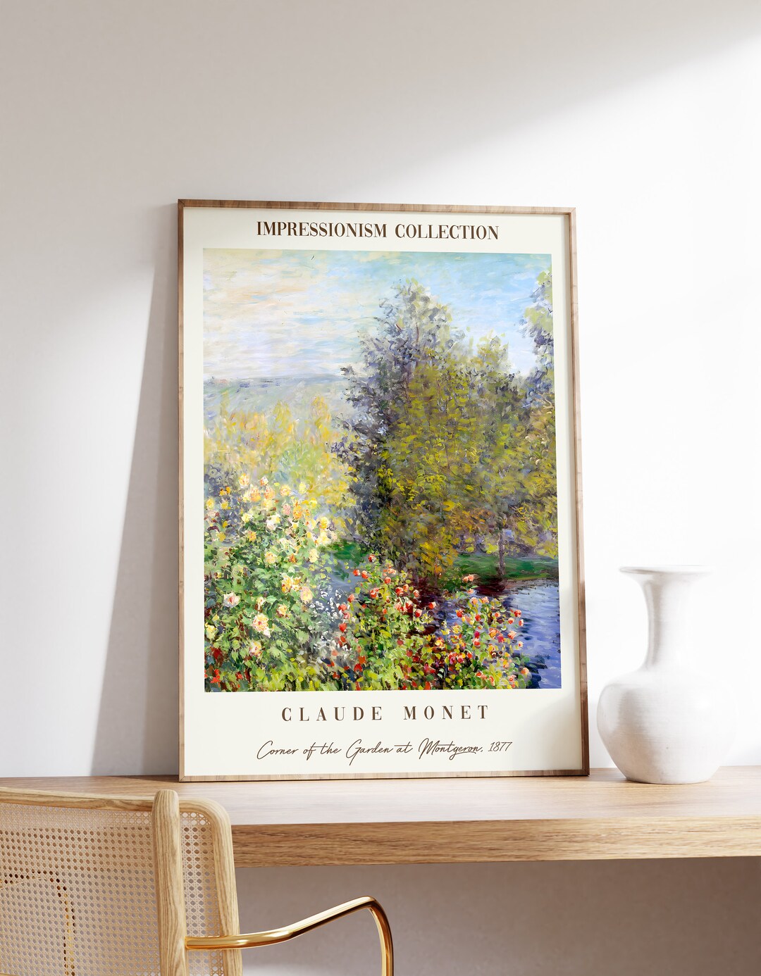 Claude Monet Poster | Corner of the Garden | Monet Wall Art | Monet ...