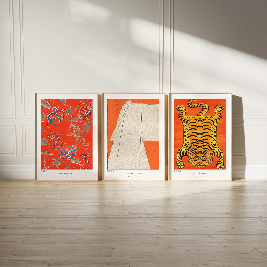 Japanese Set of 3 Posters | Japanese Art Poster | Japanese Print ...