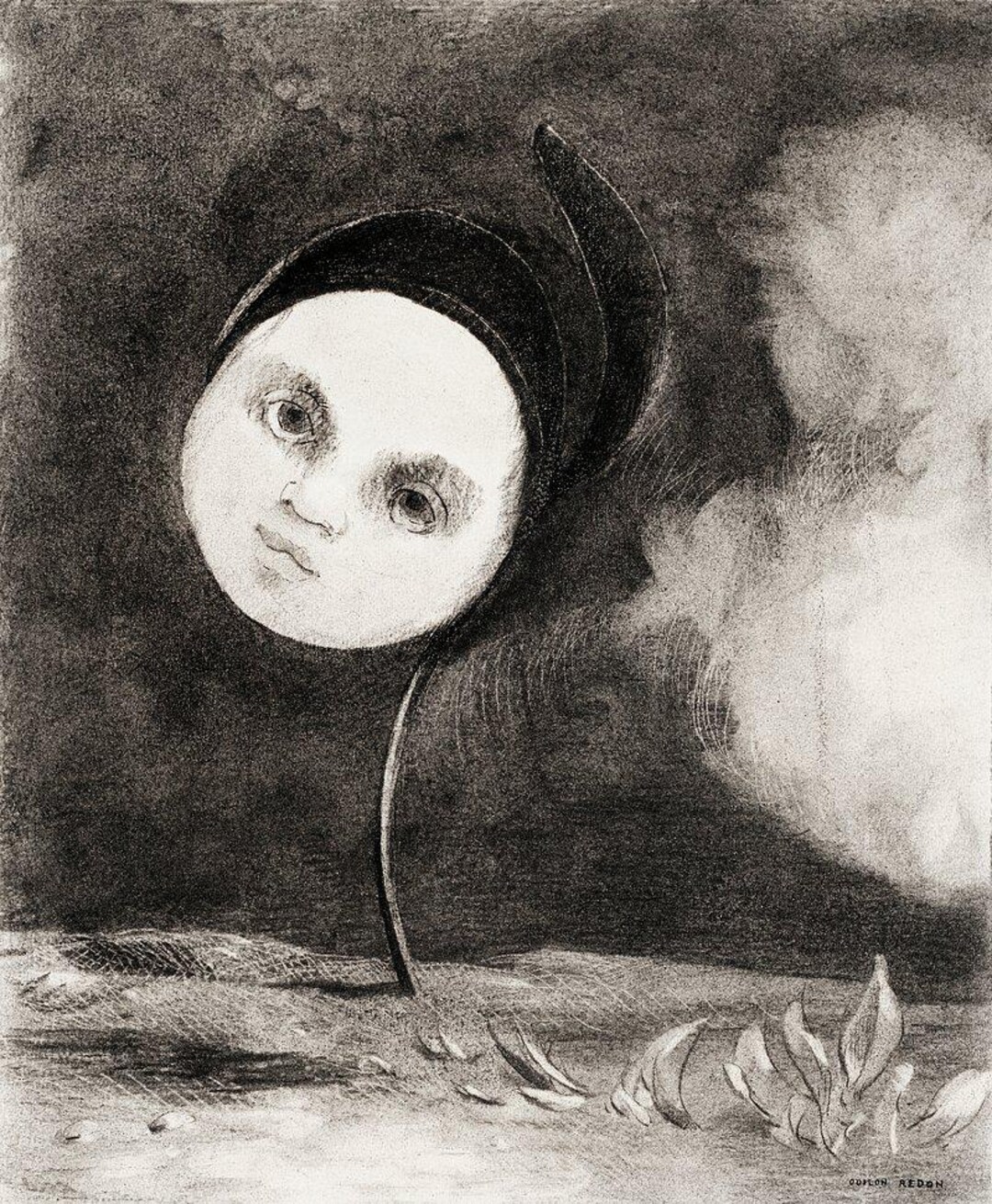 The Beholder | Odilon Redon Print | Vintage Painting | Classic Art ...