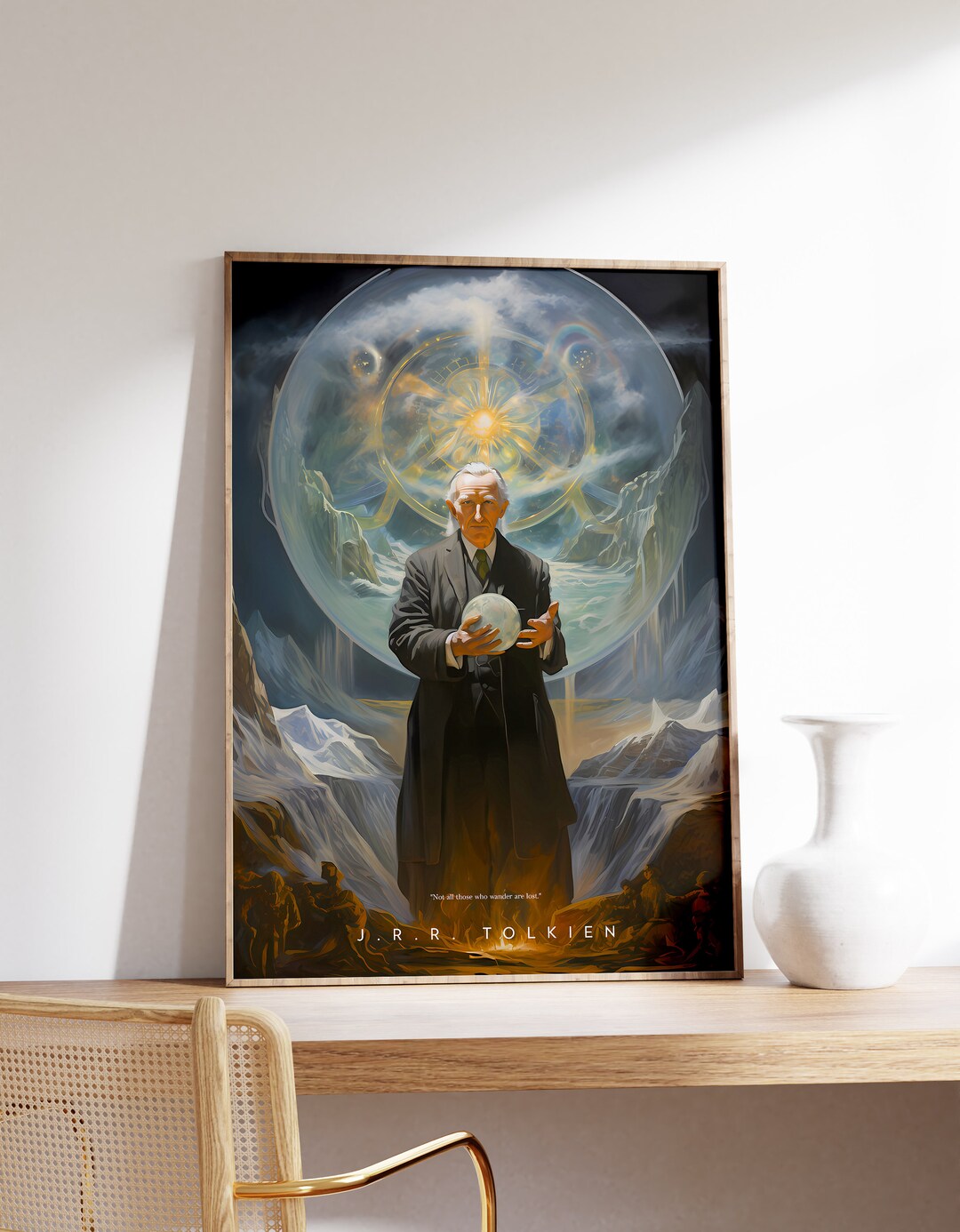 J.R.R. Tolkien Poster | Philosopher Print | Bookworm Gift | Quote Decor ...