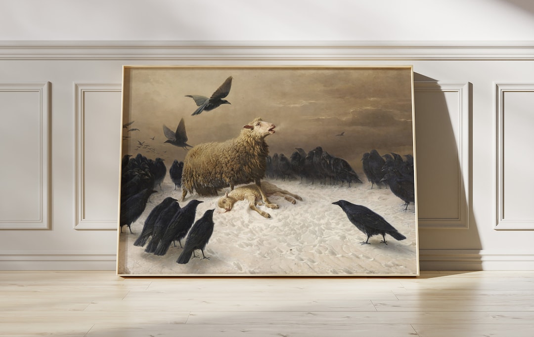 August Friedrich Albrecht Schenck - Anguish (1876) - Fine Art Print ...